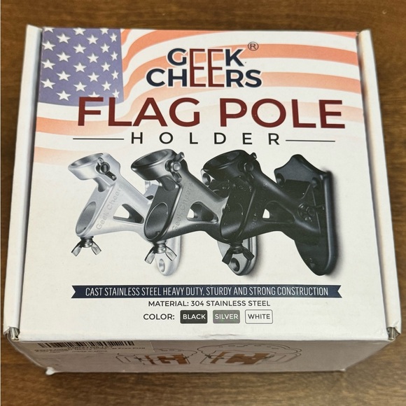 Geek Cheers | Accents | Nib Geek Cheers Flag Pole Holder Stainless ...